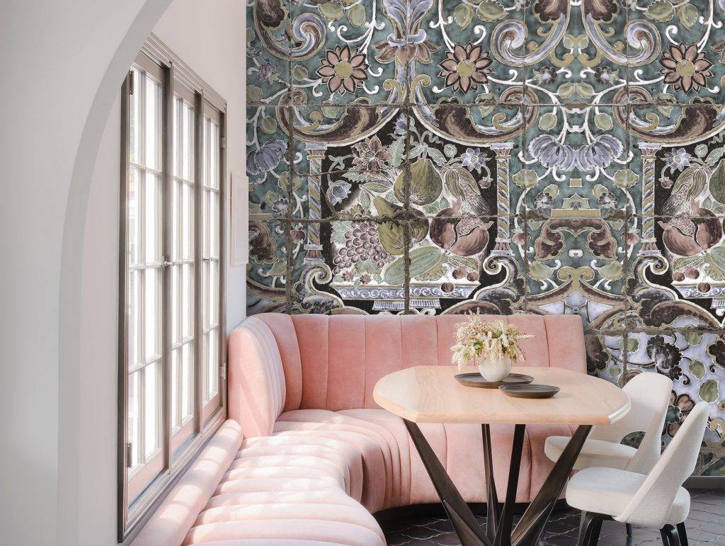 Traditional patterned tiles wall mural – Nouqoush
