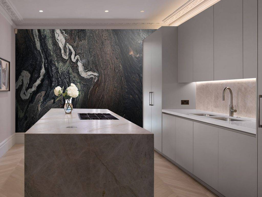 Dark marble wall mural - Nouqoush