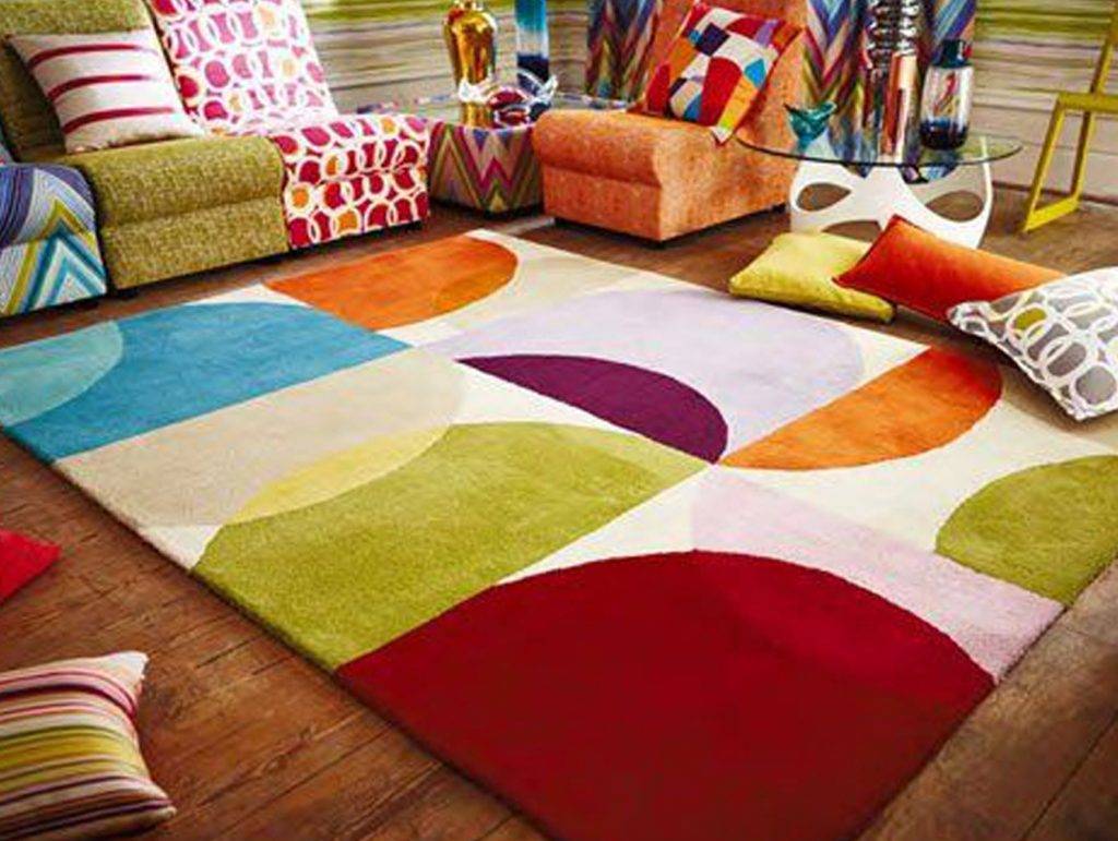 Large colorful circles Rug - Nouqoush
