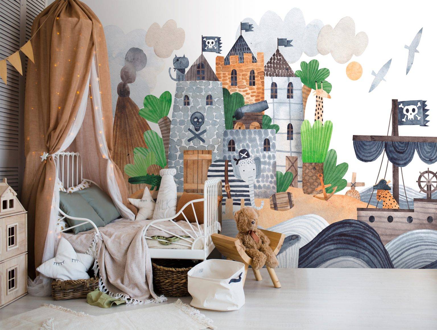 Pirate ship wall mural – Nouqoush