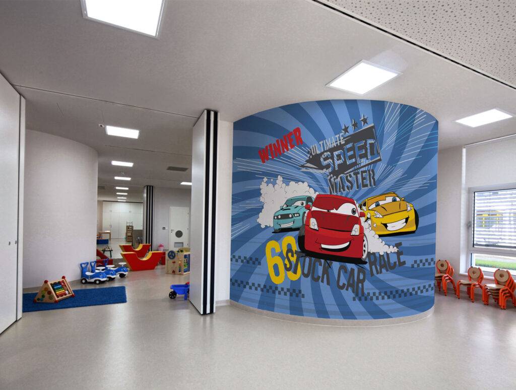 Cars race wallpaper mural – Nouqoush