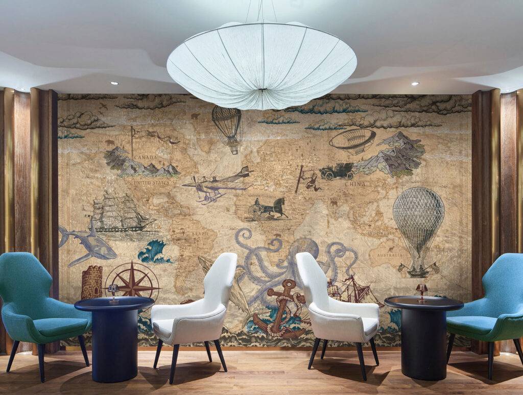 Treasure map wallpaper mural – Nouqoush