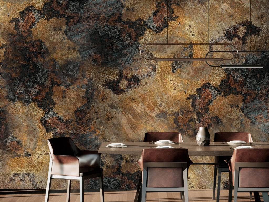 Rusted metal wall mural – Nouqoush
