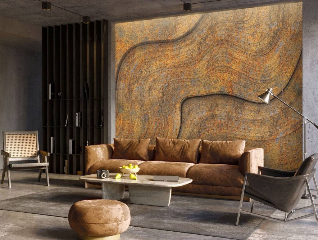 3D metal wallpaper mural – Nouqoush