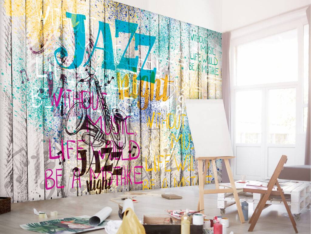 Jazz wallpaper mural – Nouqoush